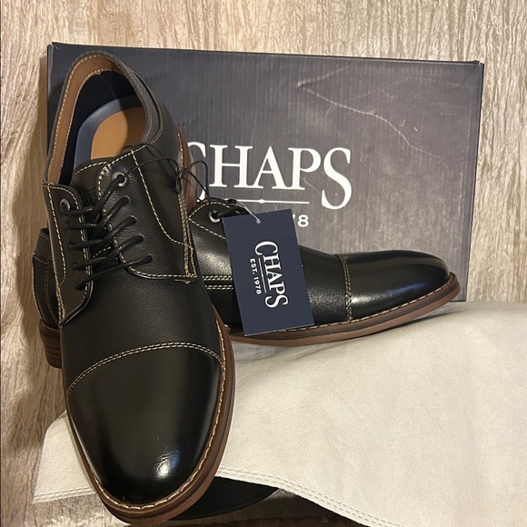 Chaps | Shoes | Chaps Mens Oxford Leather Dress Shoes 96774 Size 1m ...